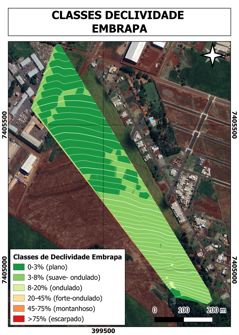 Mapas de declividade no contexto do licenciamento ambiental